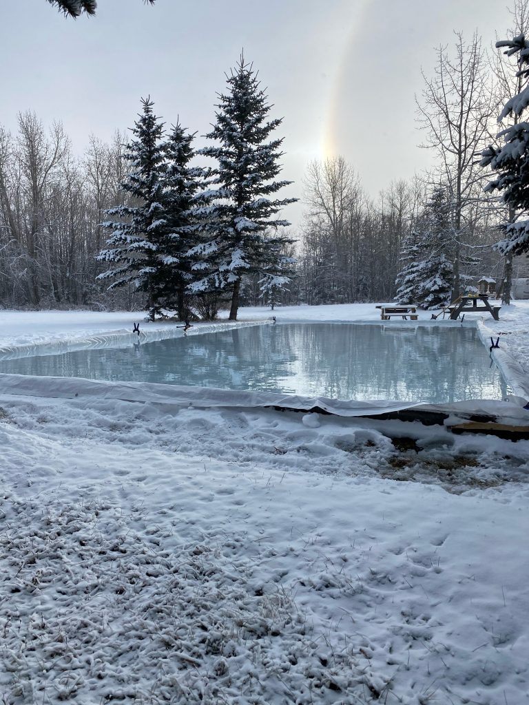 Skating Rink Flooding - Big Rock Water Hauling