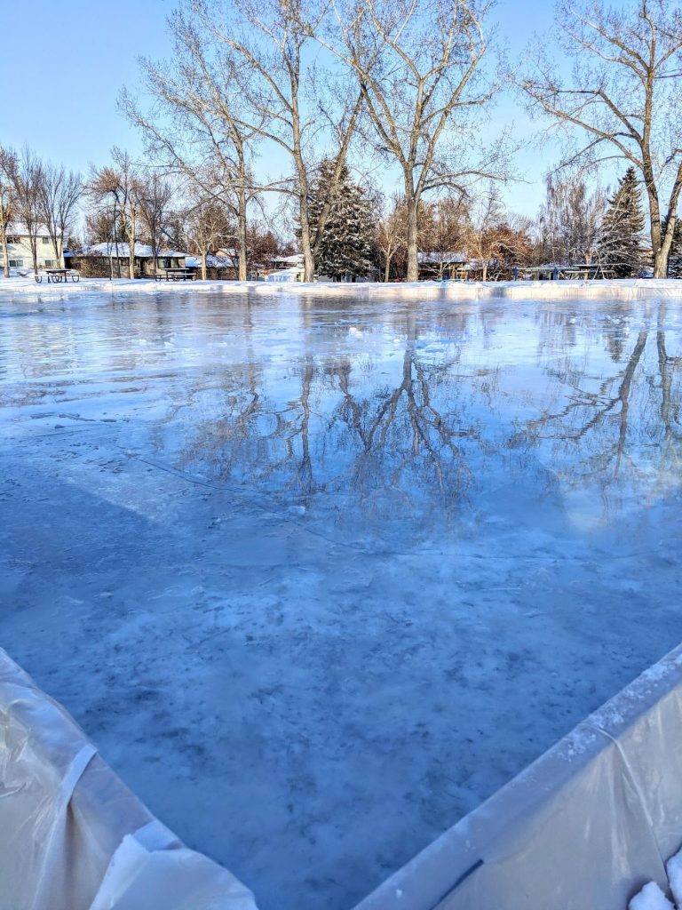 Skating Rink Flooding - Big Rock Water Hauling